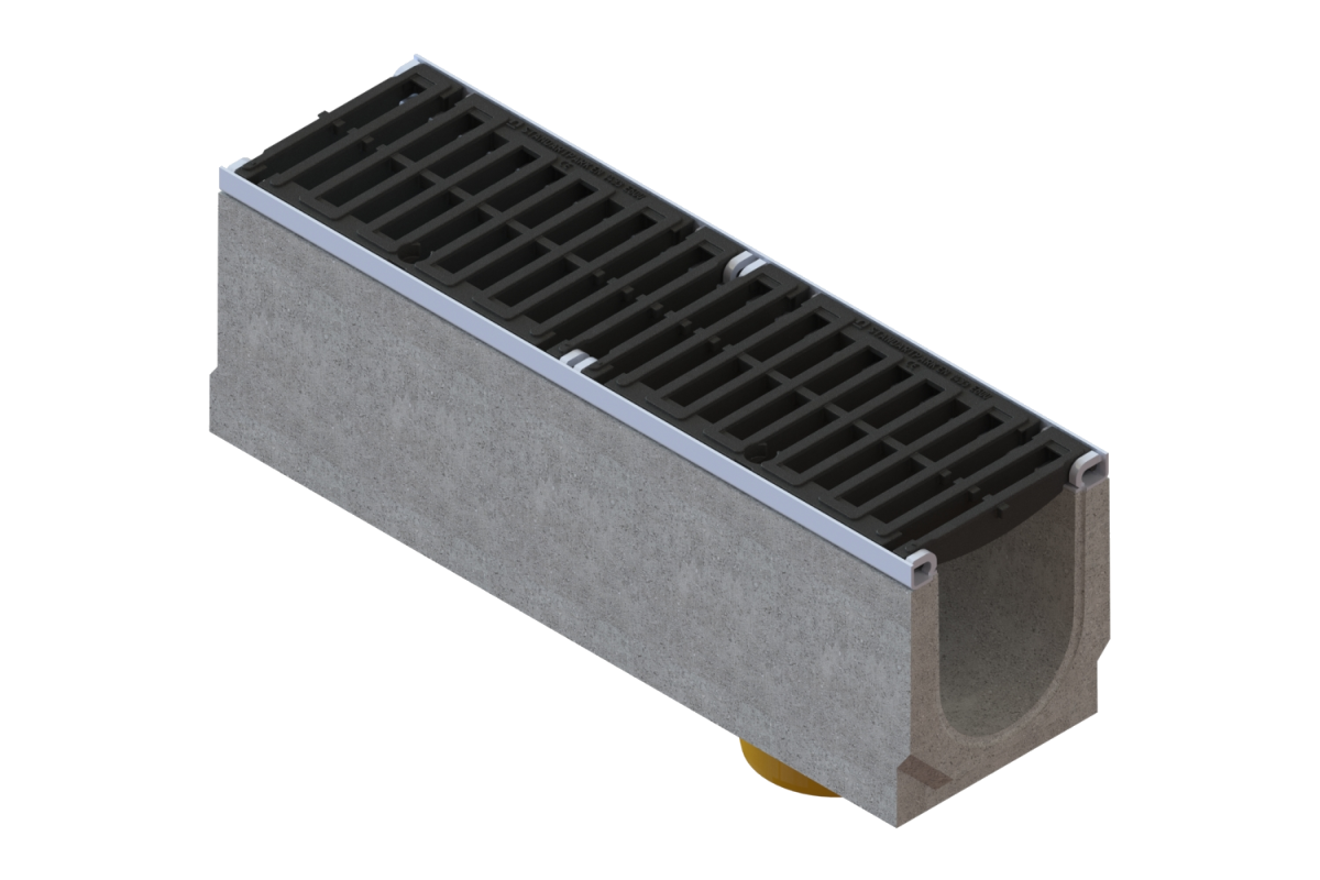 Купить водоотводный лоток BetoMax DN200 каскад, с насадкой